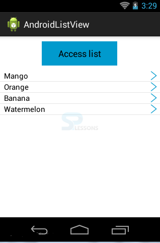 Android ListView - SPLessons