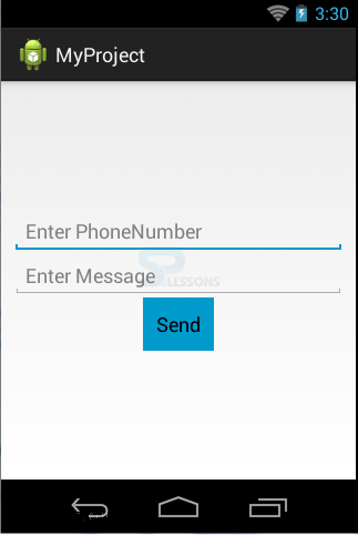Android Send SMS - SPLessons