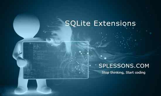 SQLite Extensions - SPLessons