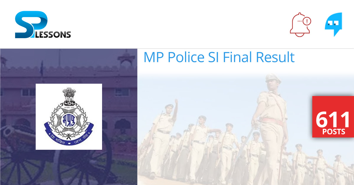 Madhya Pradesh SI Results