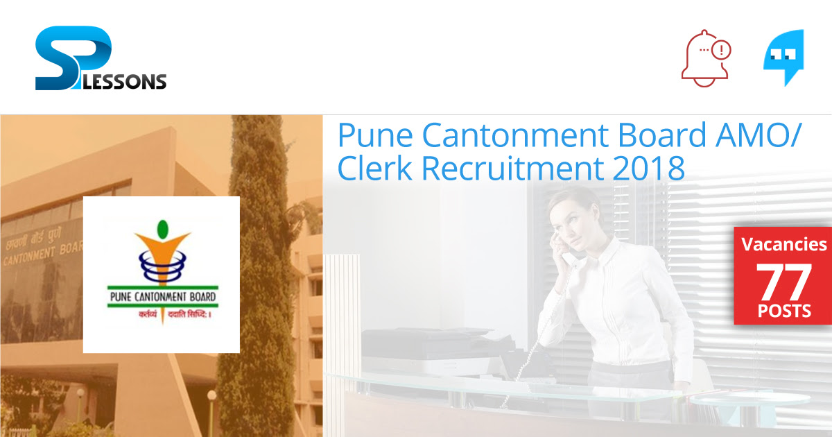Pune Cantonment Board Notification