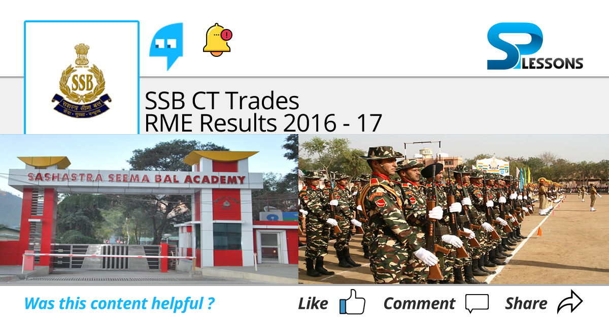 SSB CT Trades RME Results