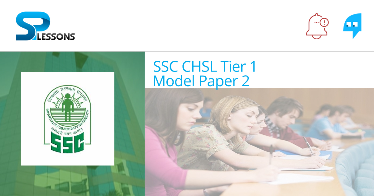 SSC CHSL Tier 1 Model Paper 2