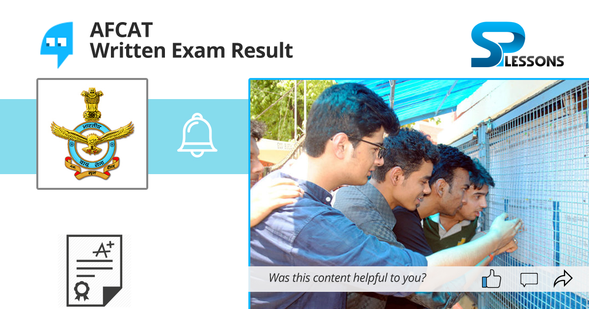 AFCAT Written Exam Result