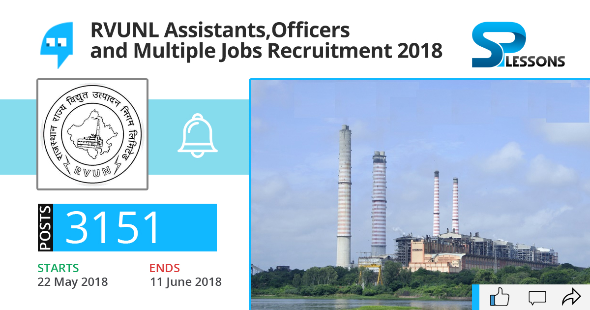 RVUNL Junior Assistant and Officer Recruitment