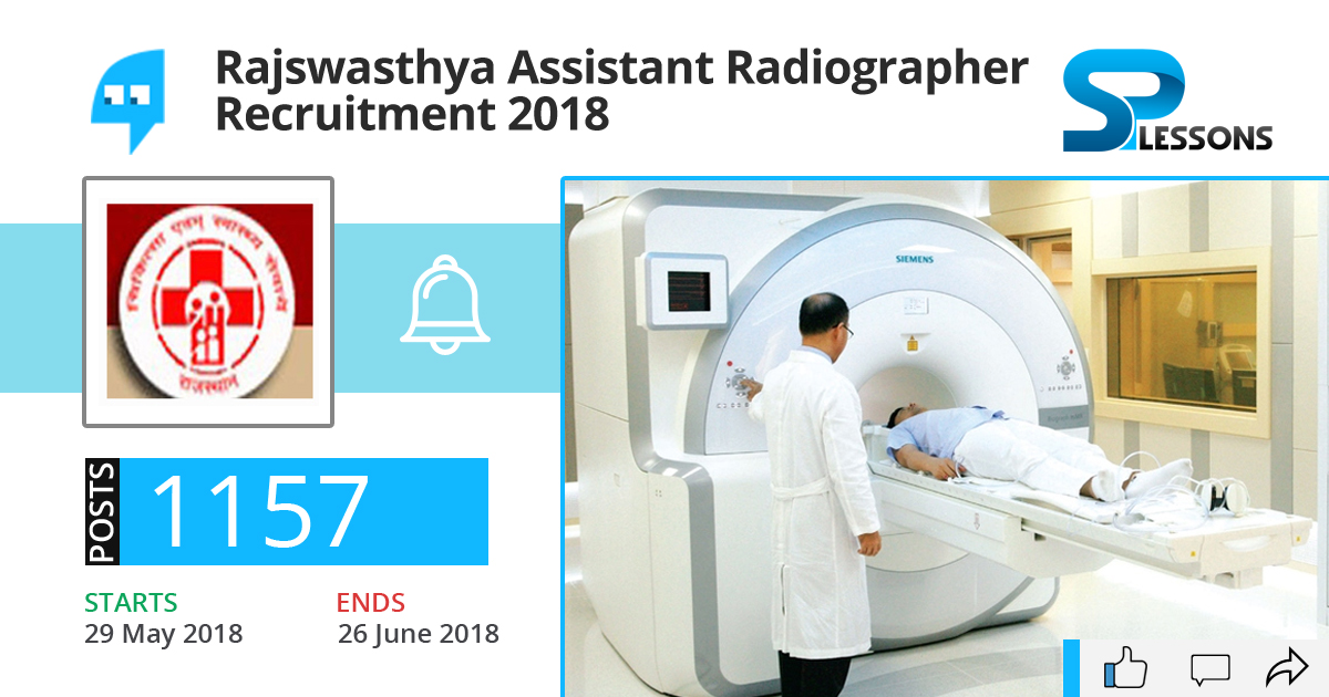 Rajswasthya Assistant Radiographer Recruitment