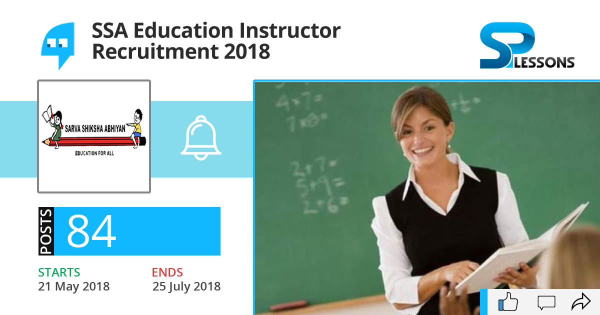 SSA Education Instructor and Various Recruitment