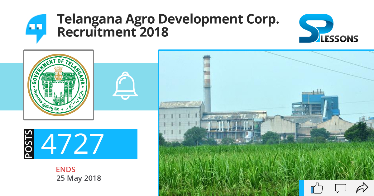 Telangana Agro Development Corp Recruitment