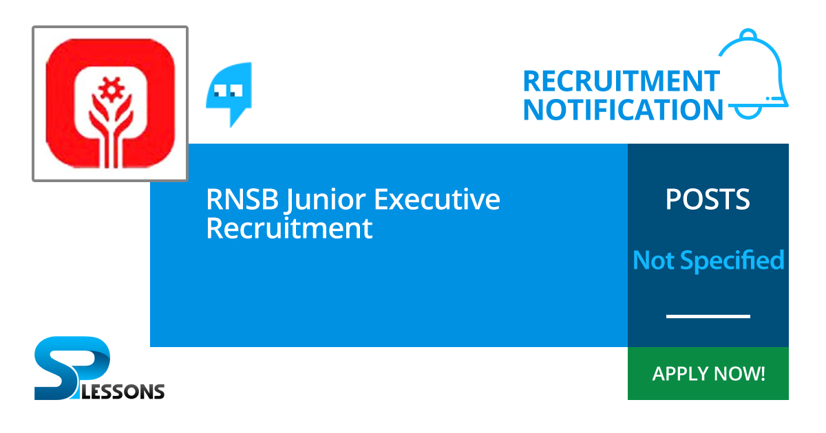 RNSB Junior Executive Recruitment