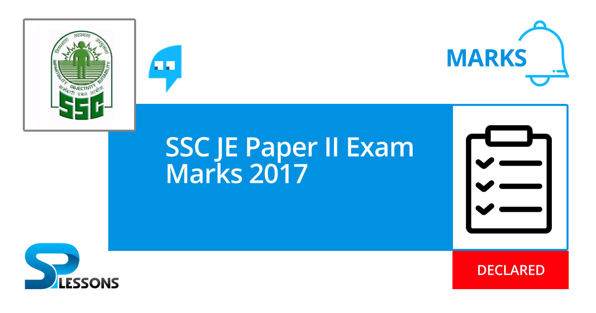 SSC JE Paper II Exam Marks