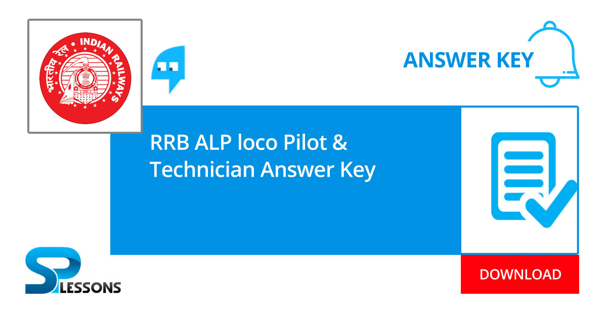 RRB ALP loco Pilot and Technician Answer Key