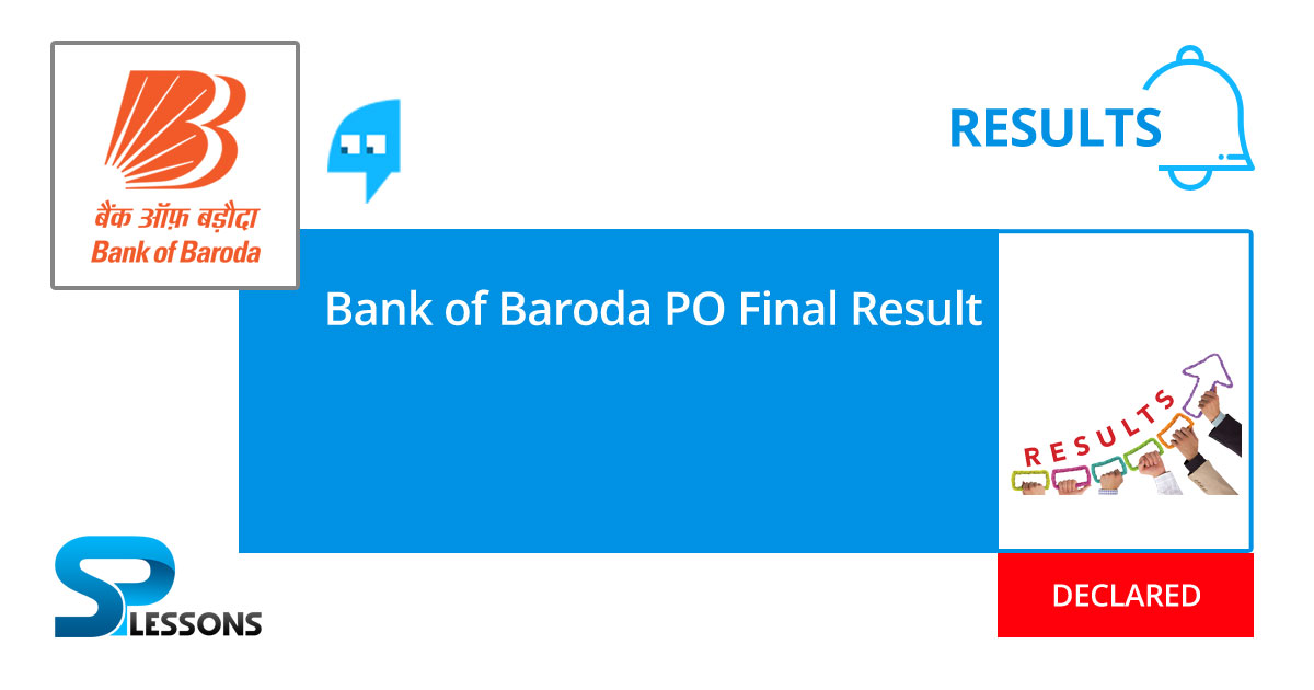 Bank of Baroda PO Final Result