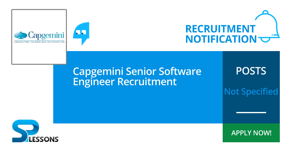 Capgemini Senior Software Engineer Recruitment