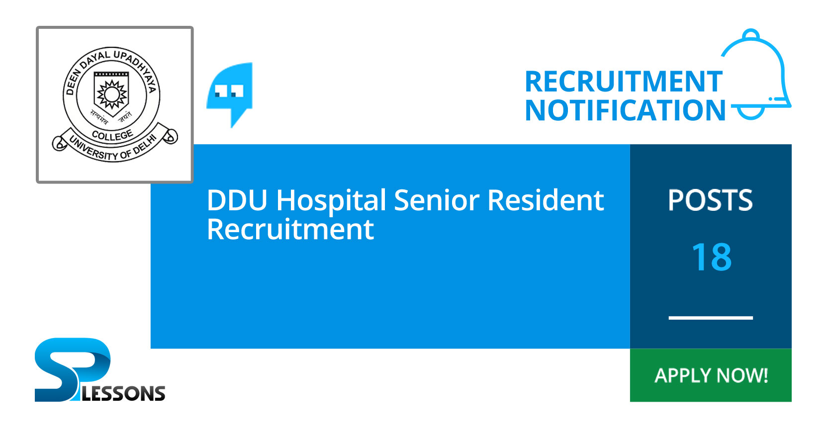 DDU Hospital Senior Resident Recruitment