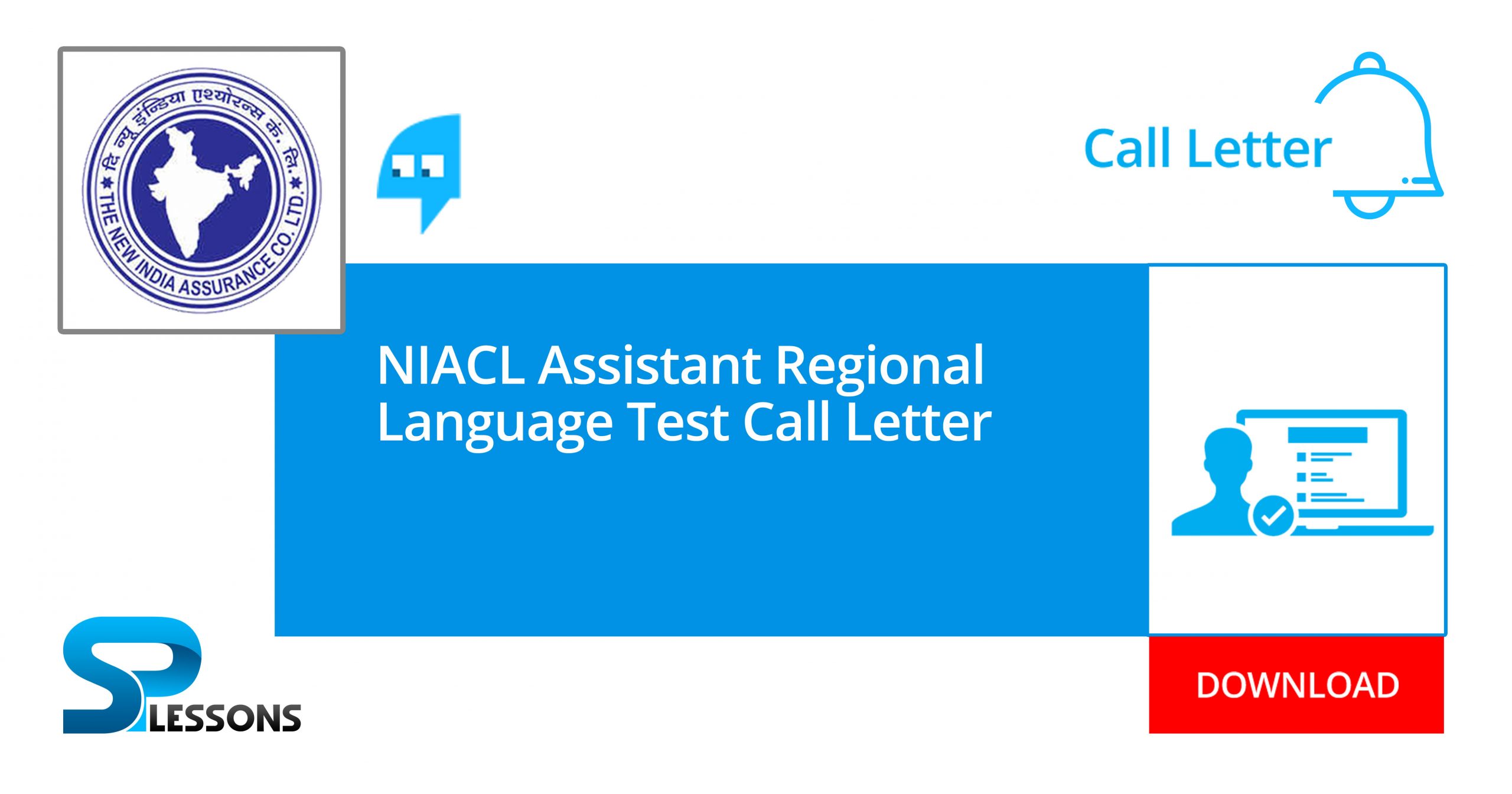 NIACL Assistant Regional Language Test Call Letter