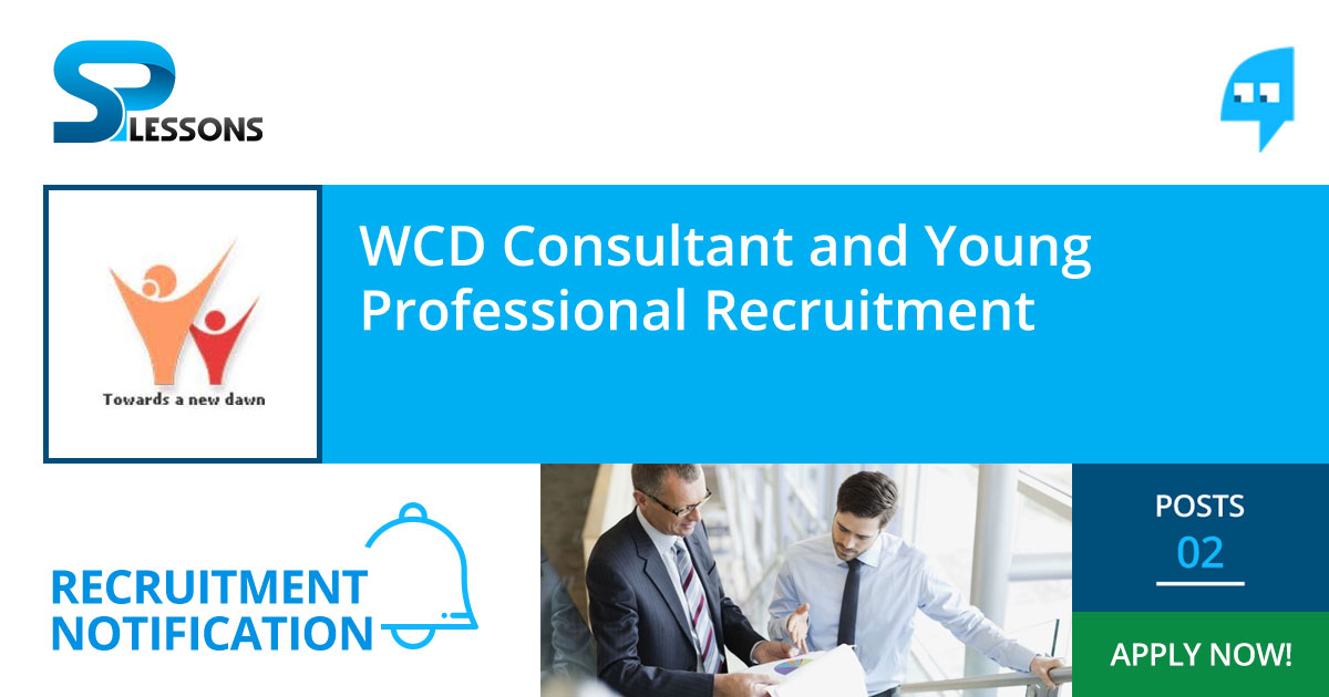 WCD Consultant and Young Professional Recruitment