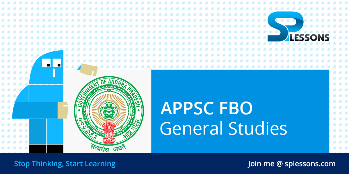APPSC FBO General Studies