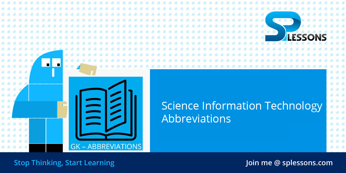 Science Information Technology Abbreviations