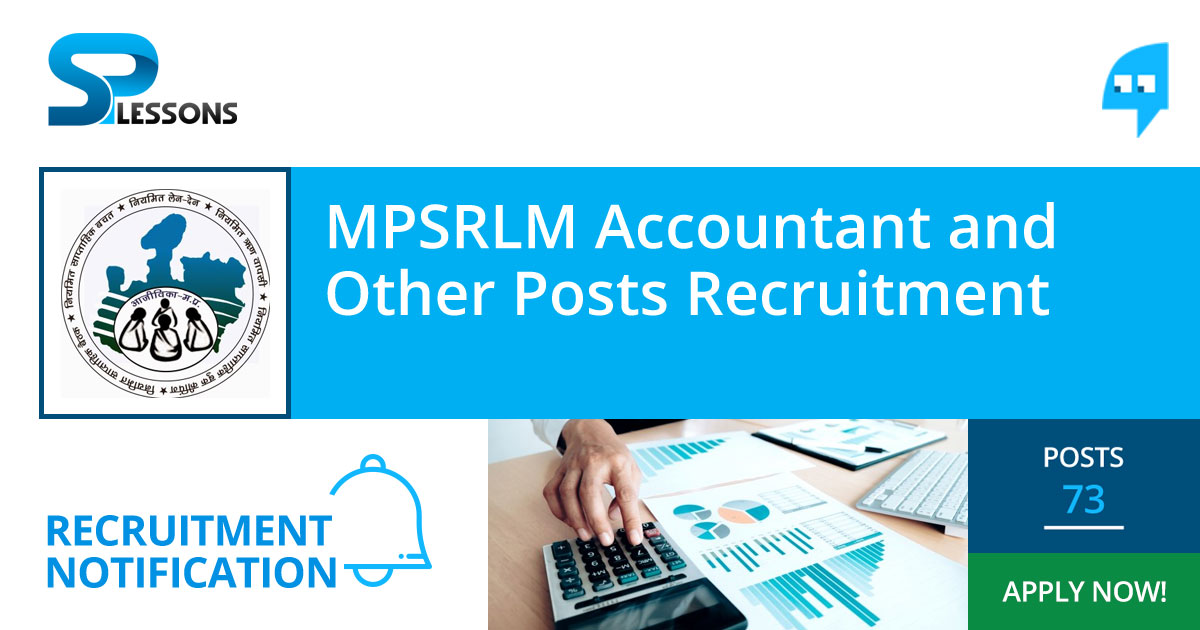 MPSRLM Accountant and Other Posts Recruitment