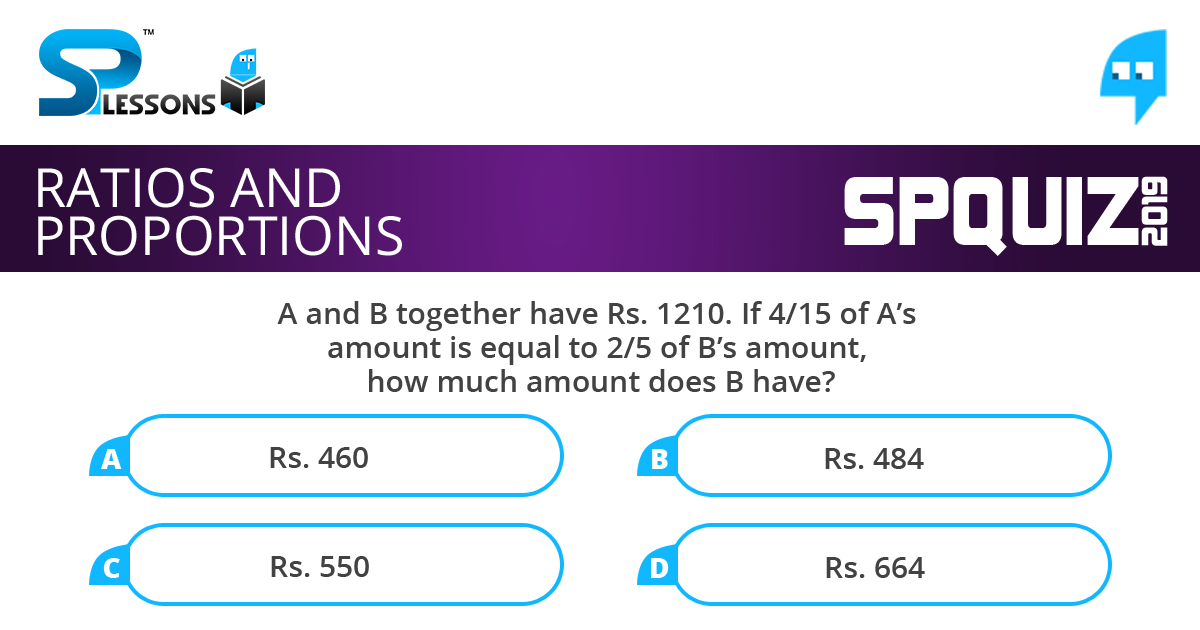 Ratios and Proportions - Quiz 1