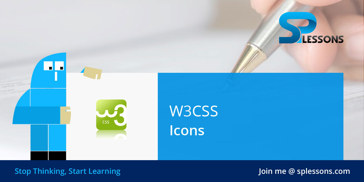 W3CSS Icons - SPLessons