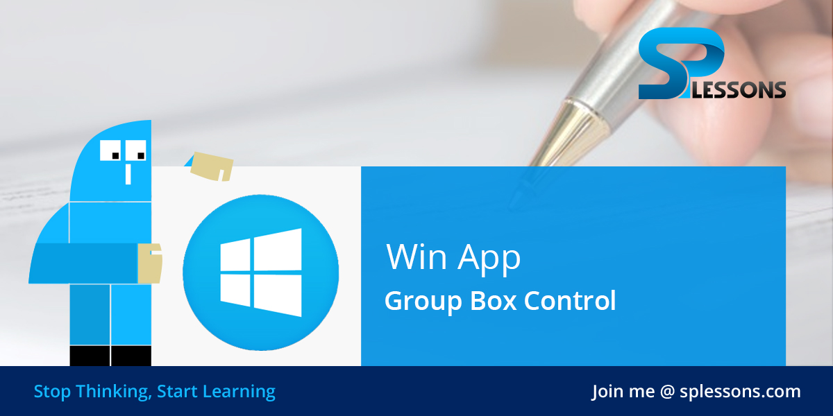 Win App Group Box Control - SPLessons