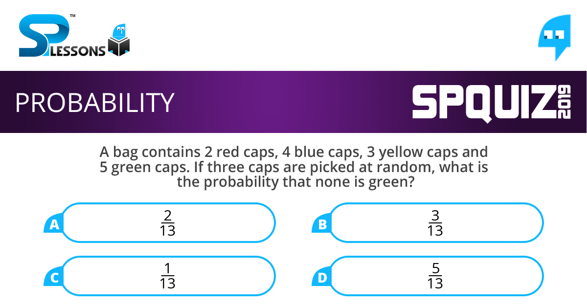 Probability Quiz 9
