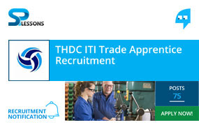 THDC ITI Trade Apprentice Recruitment