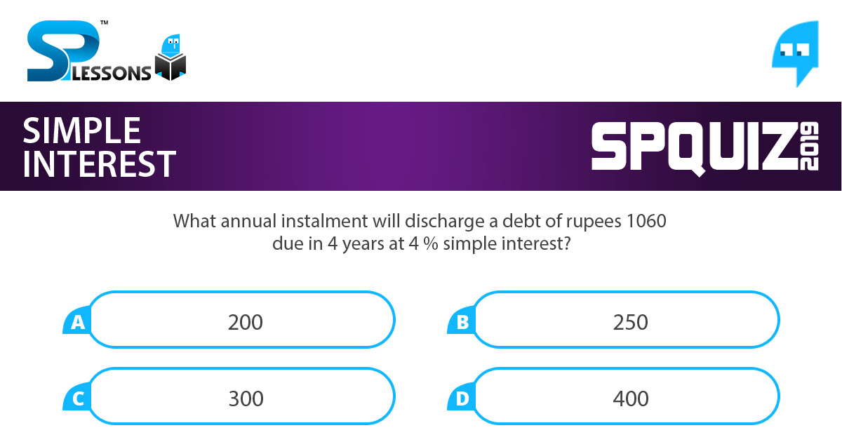 Simple Interest Quiz 8