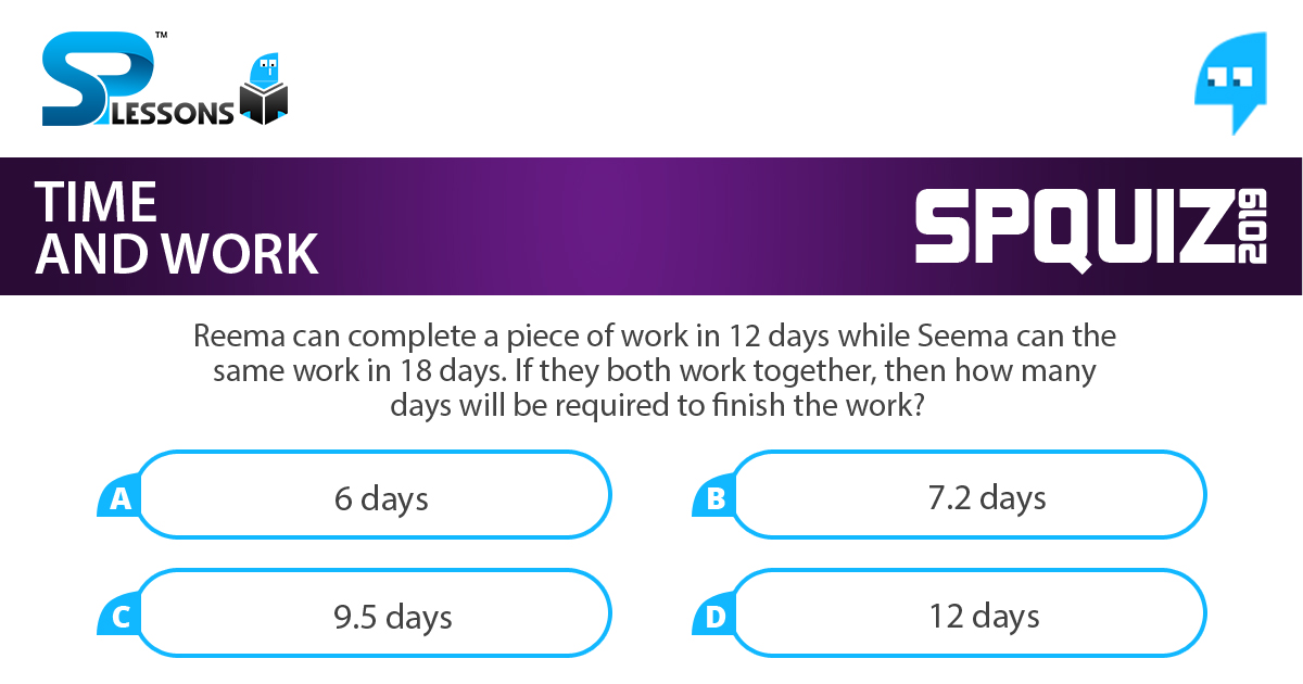Time and Work Quiz 14