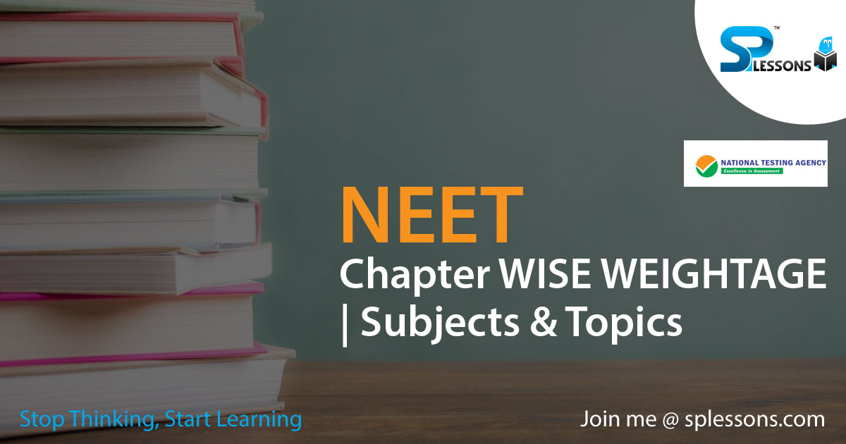 NEET Chapter Wise Weightage | Subjects & Topics